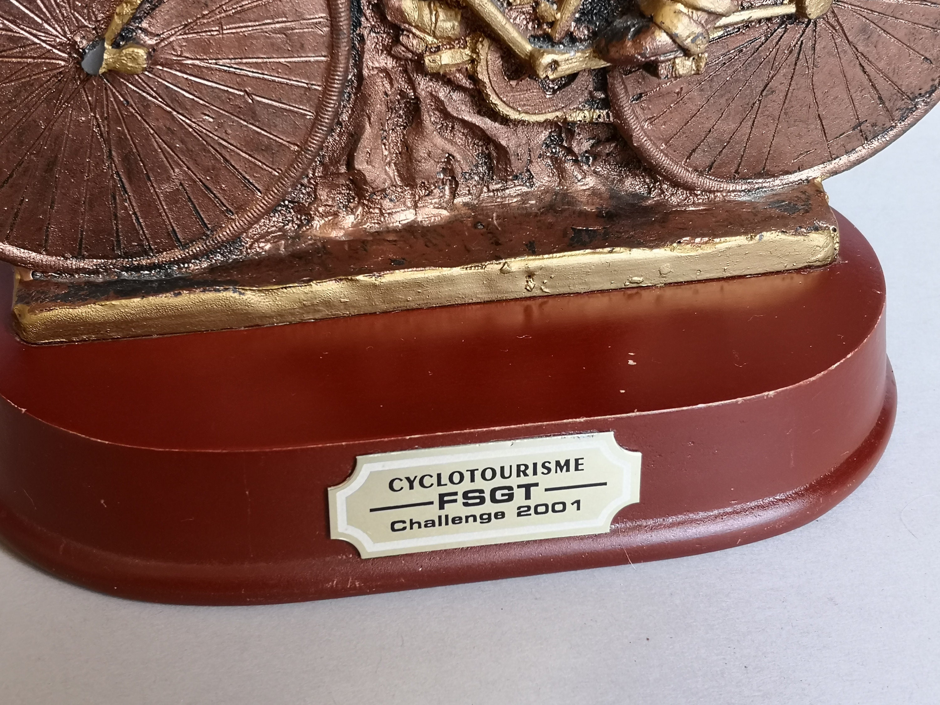 A Lovely quality Bronze Colour Resin Cycling or Cyclist | Etsy