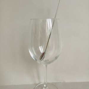 A Lovely Set of Eight, Funky Style Tall Spoons, Silver Coloured ...