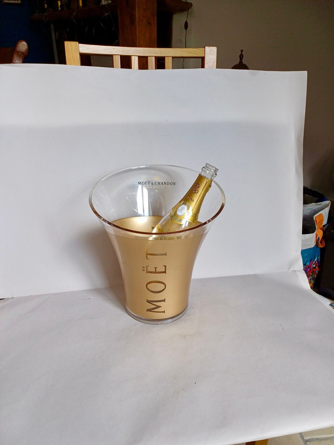 A Lovely Classic Vintage, Moet & Chandon, French, Gold Colour Clear ...