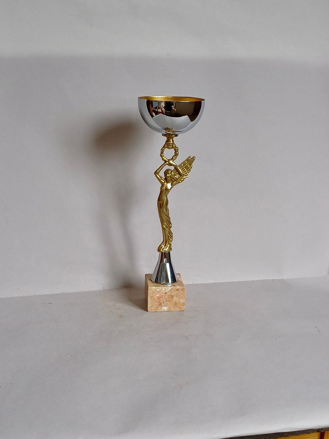 A Lovely Art Deco Style, Winged Maiden, Lady Figurine or Sports Trophy ...