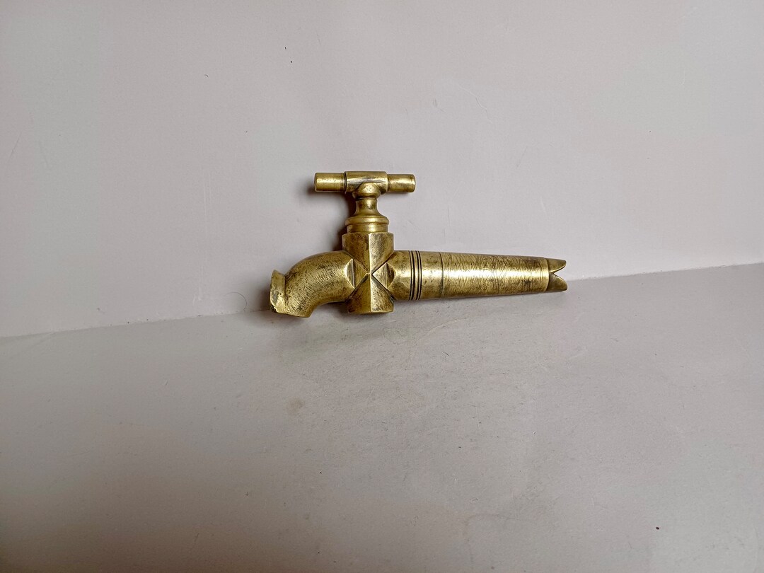 A Fantastic Antique French Brass Spigot, Brass Wine Barrel Tap, Wine ...