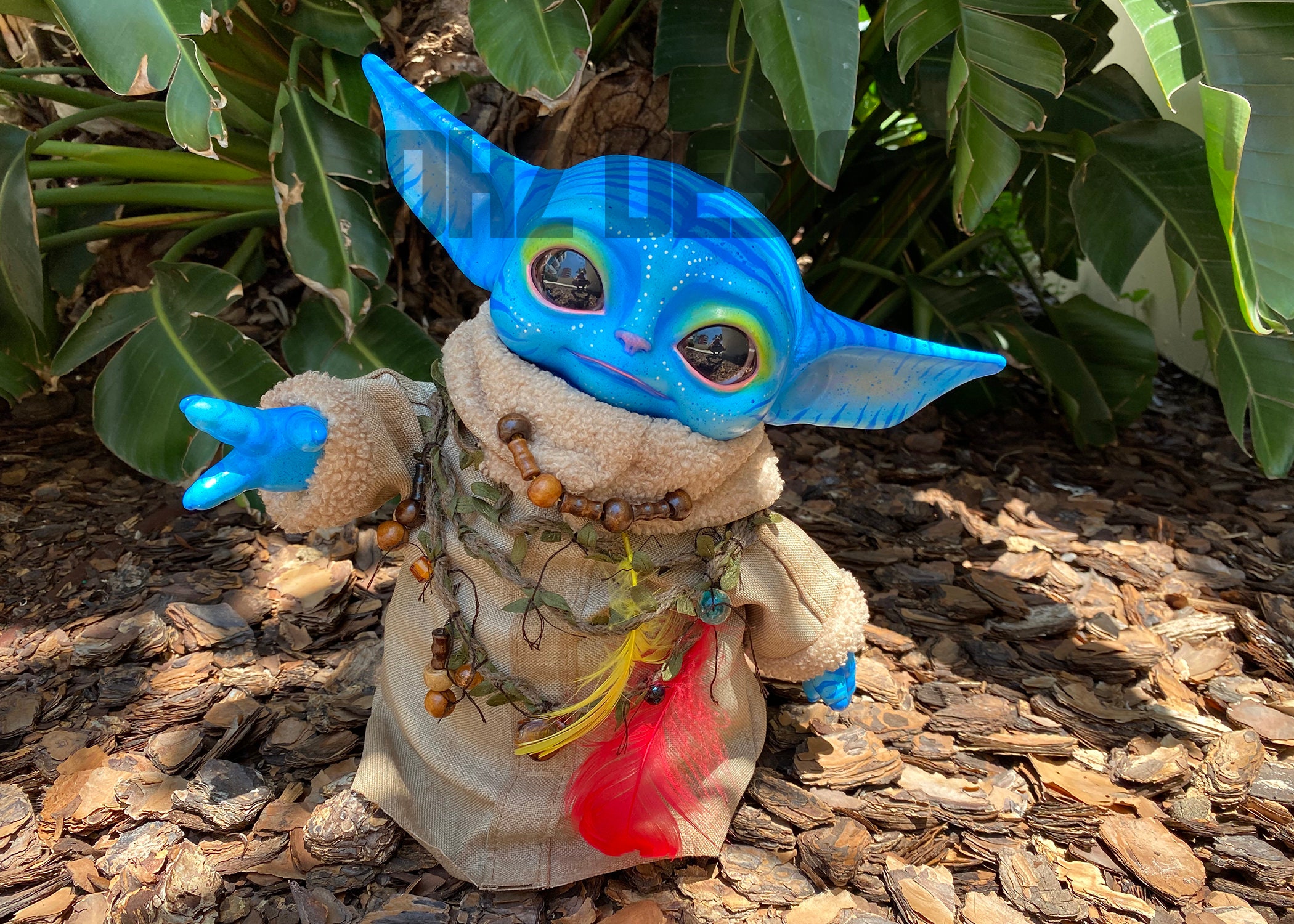 The Na'vi Child / Baby Yoda Avatar Custom Repaint - Etsy