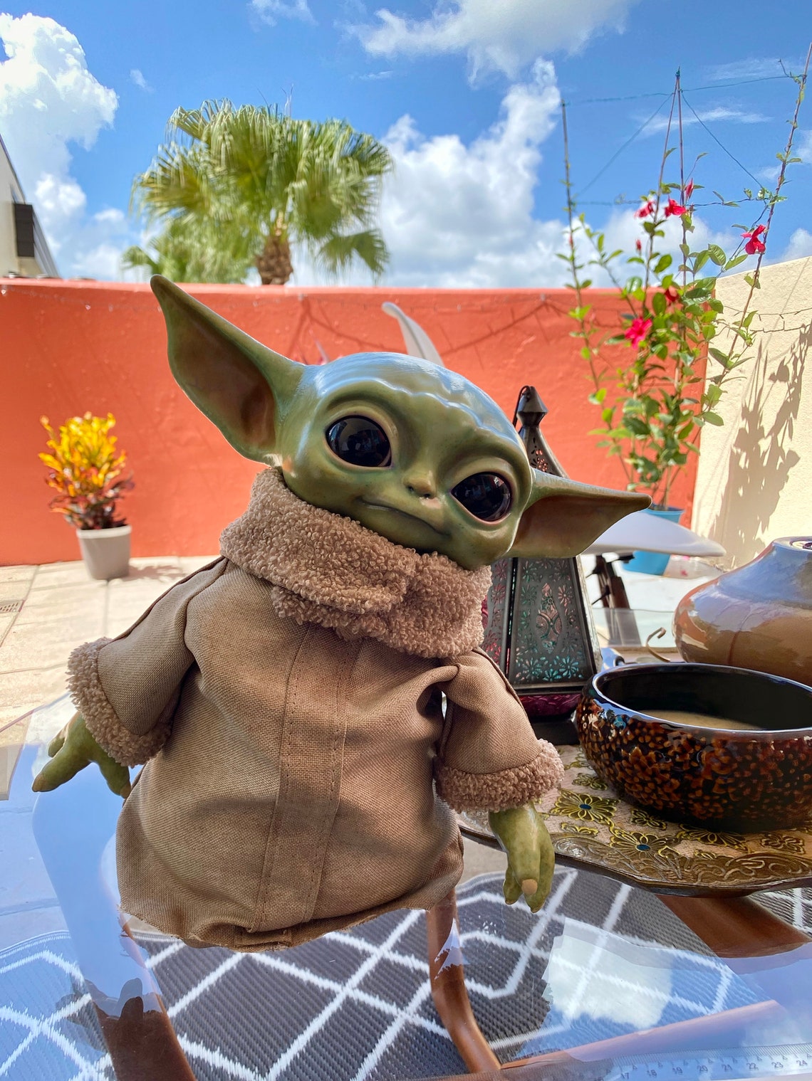 BABY YODA GROGU Hyper-realistic Custom Repaint - Etsy