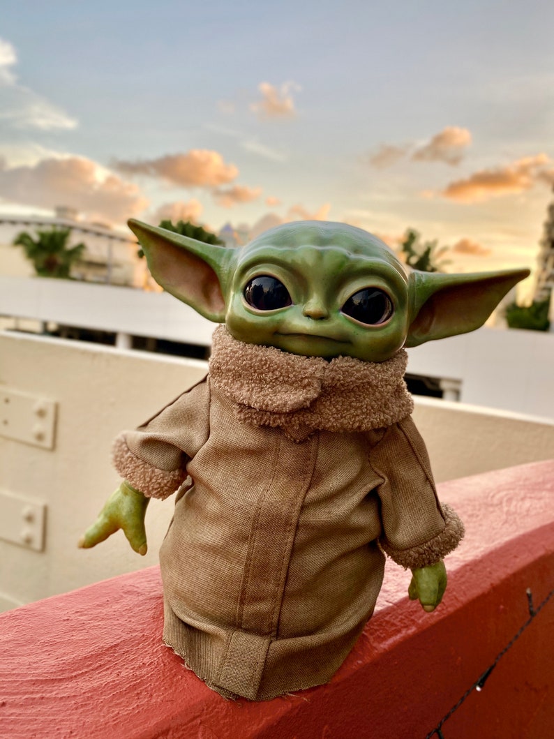BABY YODA GROGU Hyper-realistic Custom Repaint - Etsy