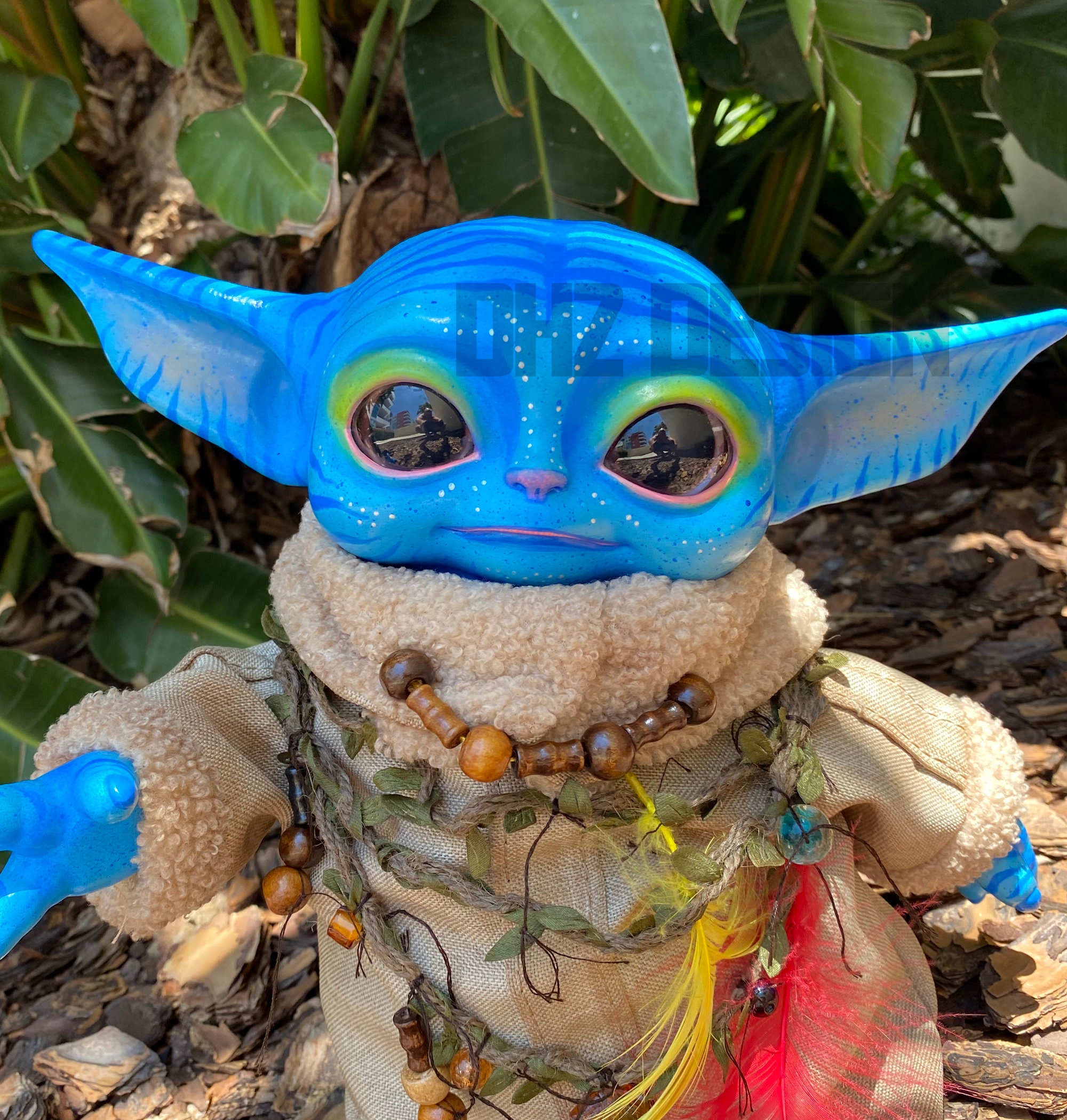 The Na'vi Child / Baby Yoda Avatar Custom Repaint - Etsy