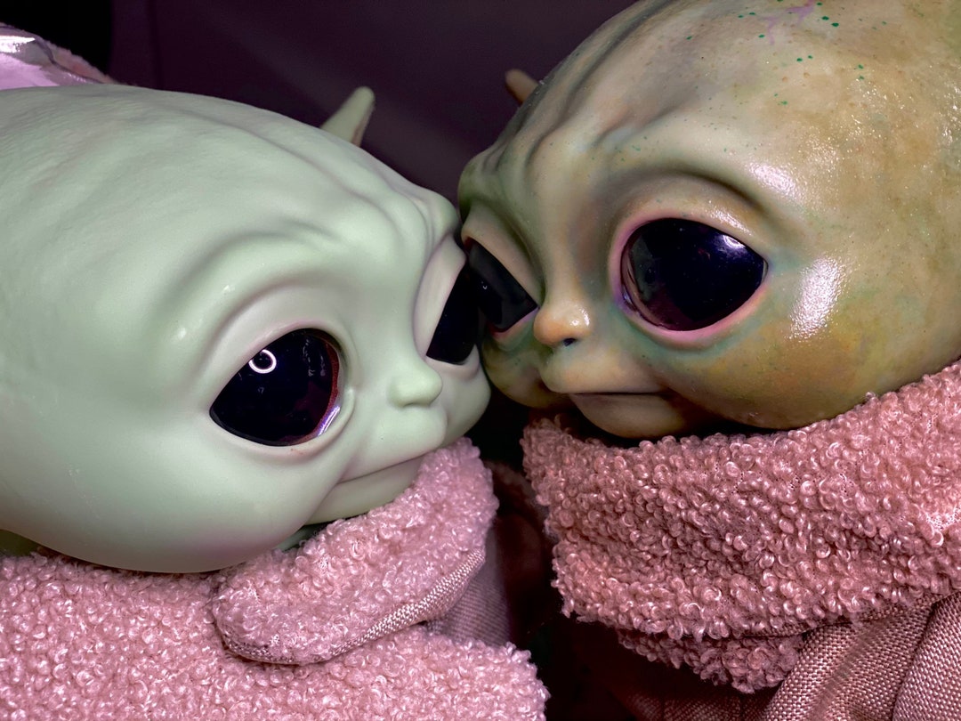 BABY YODA GROGU Hyper-realistic Custom Repaint - Etsy