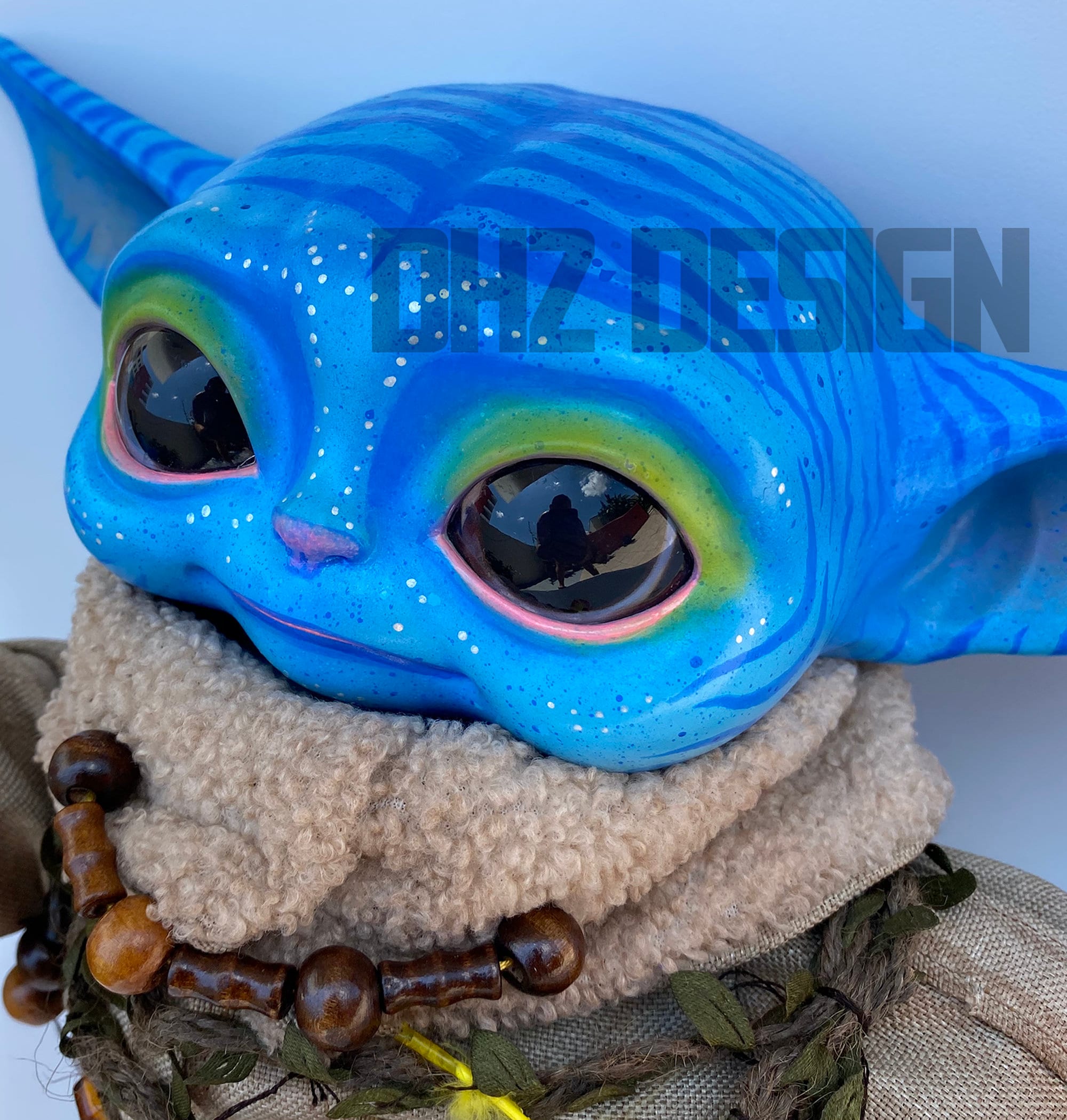 The Na'vi Child / Baby Yoda Avatar Custom Repaint - Etsy