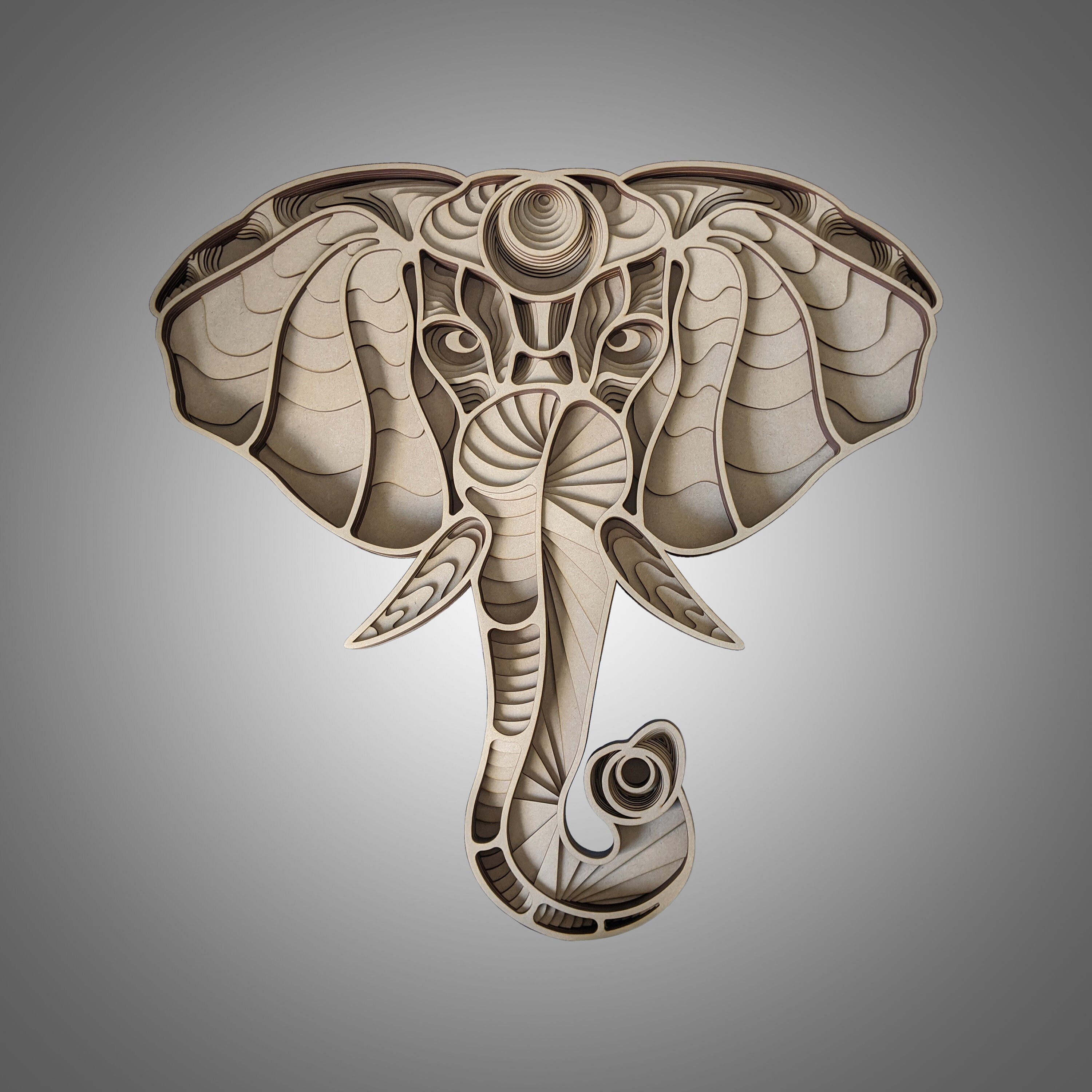 Elephant Stencil Template