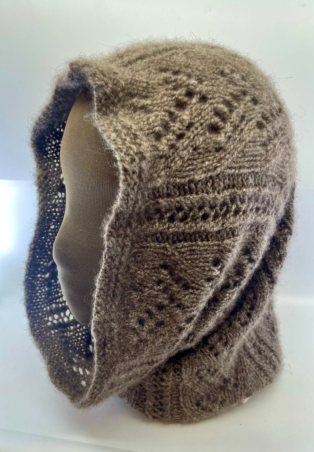 Qiviut Lace Cowl Natural Color - Etsy
