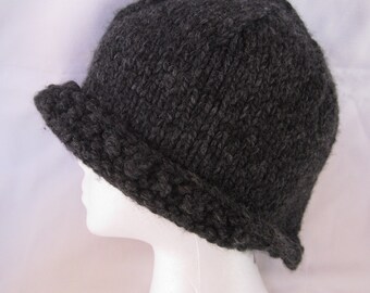 Knitted wool hat | Etsy