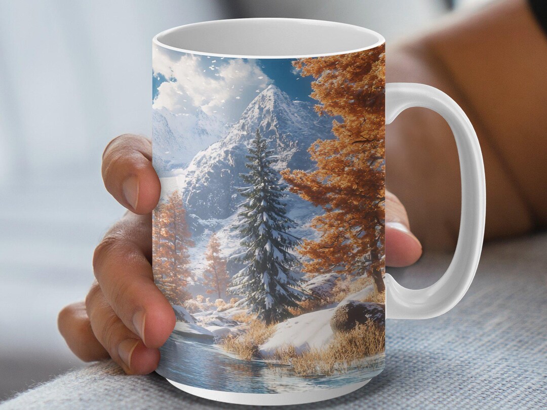 Stunning 3D Winter Mug Wrap Design, Seasonal Digital Download, Perfect ...