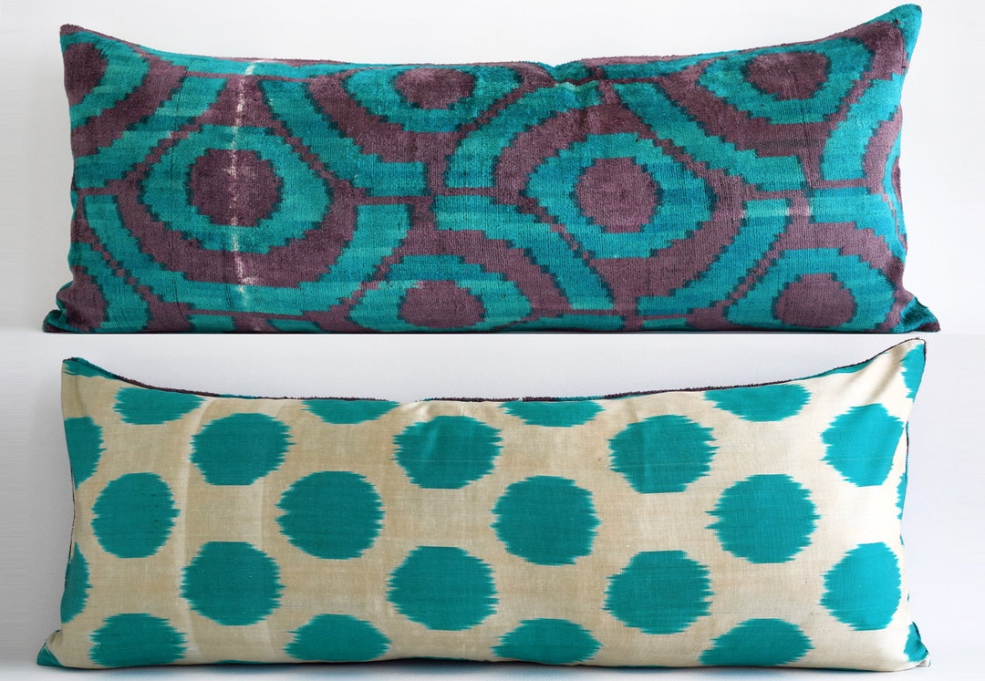 Turquoise Blue Velvet Throw Pillows, Blue Pillow, Velvet Pillow Cover ...