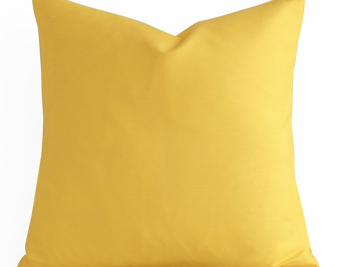 Pale Yellow Pillow Case 14x14 16x16 18x18 20x20, Farmhouse Pillows ...