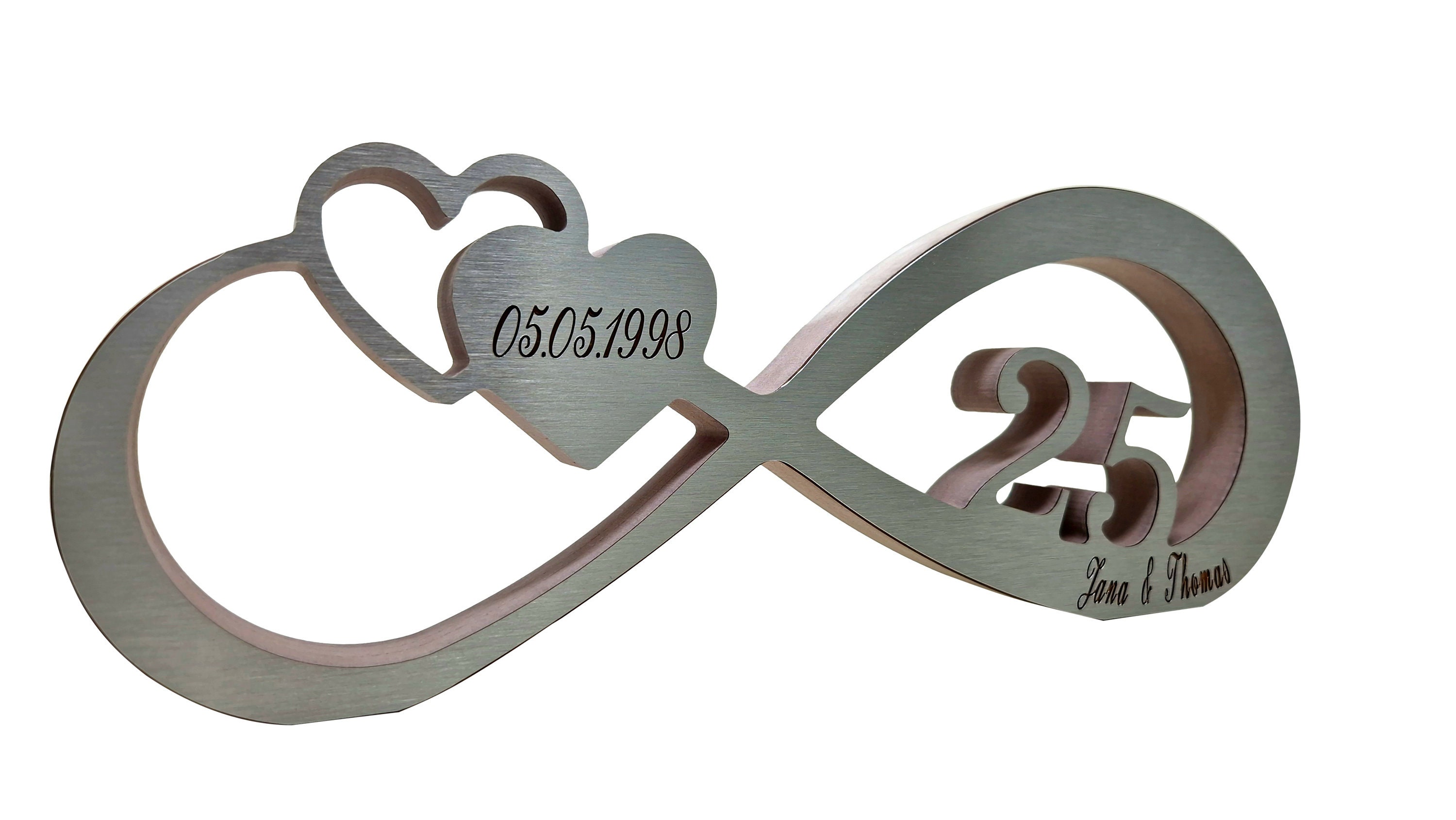 Silver Wedding Loop Wedding Anniversary 25 Years Infinity - Etsy