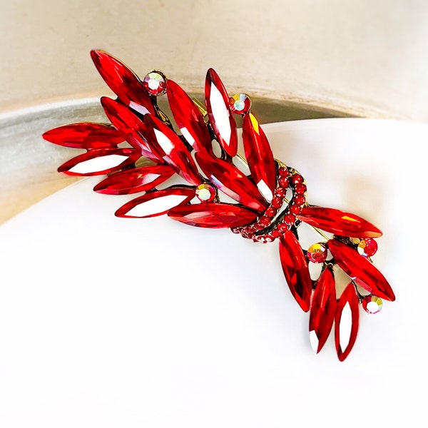 Red Brooch Bouquet - Etsy