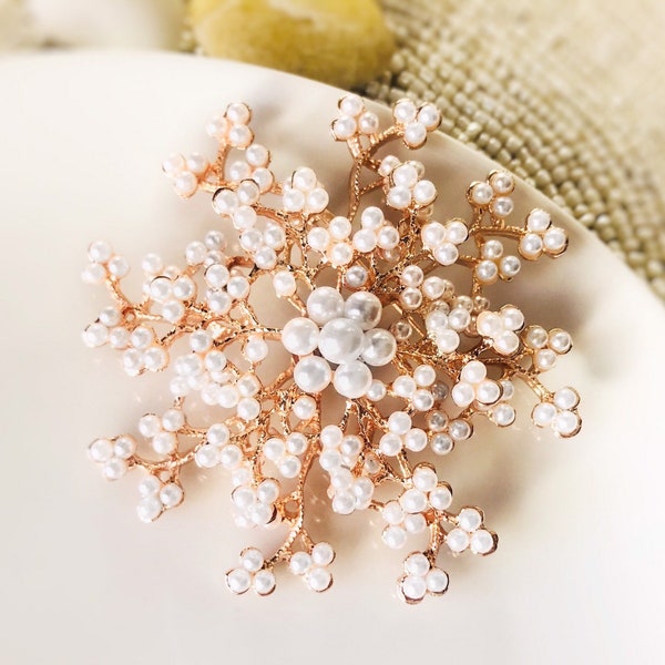 Pearl Brooch - Etsy