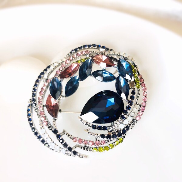 Multi Colored Brooch - Etsy