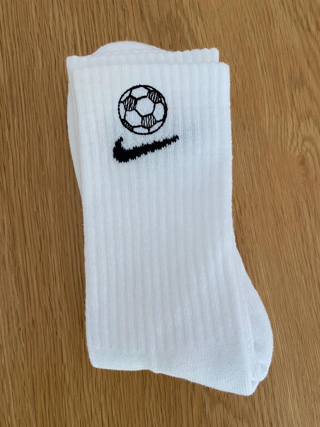 Custom Embroidered Nike Socks Football - Etsy UK