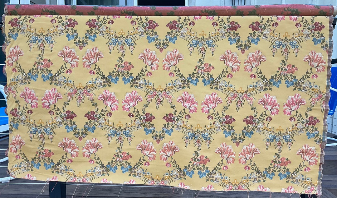 Robert Allen Fabrics Damask La Louve Saffron Italy - Etsy