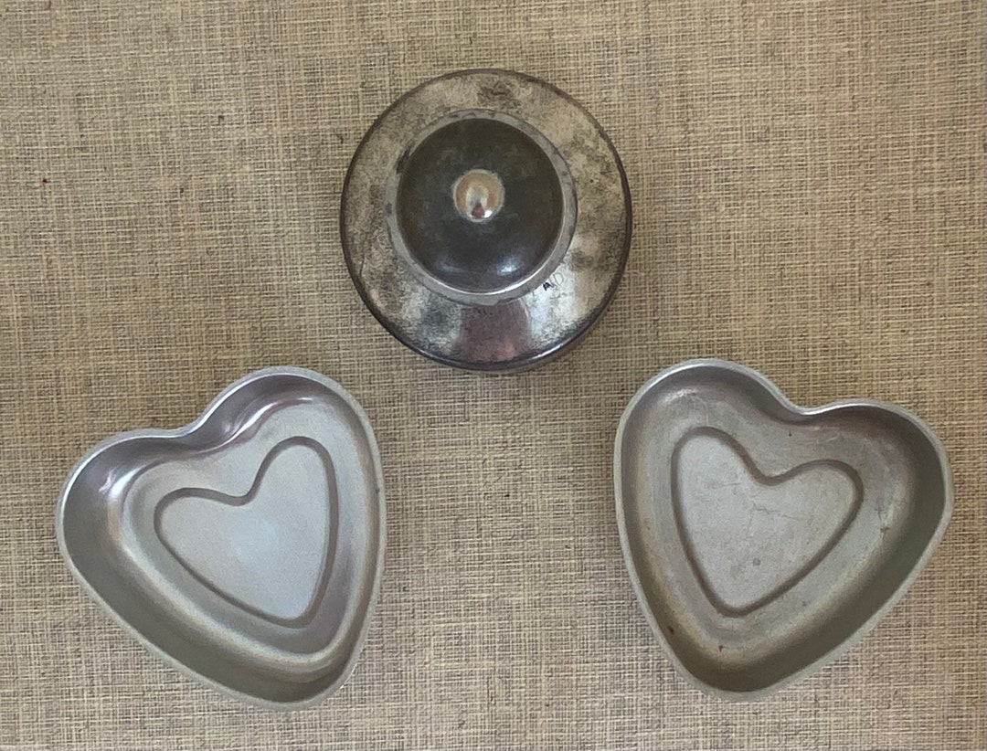 Tart Master Spring Loaded Press Crimper and Aluminum Heart Molds - Etsy