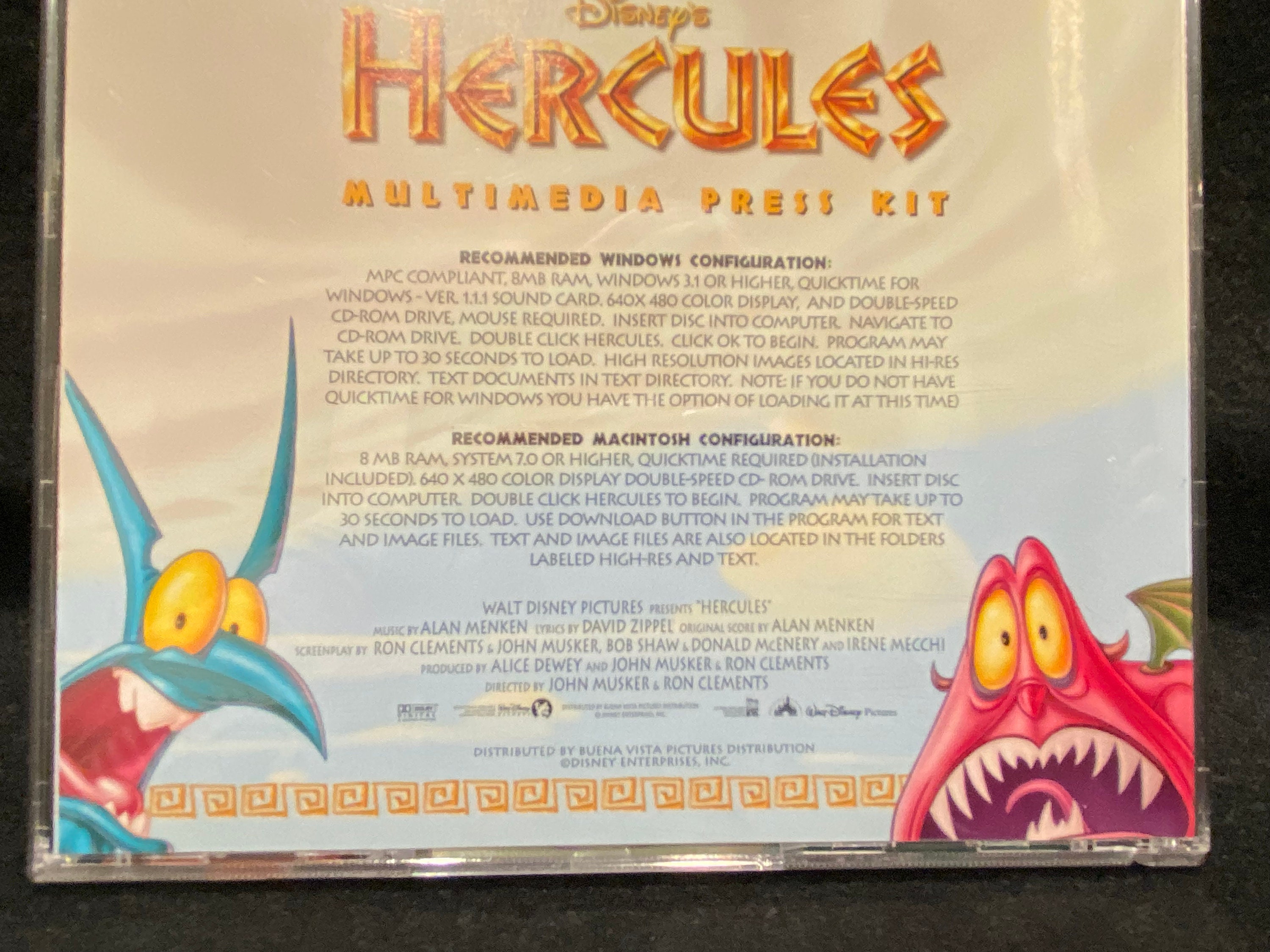 Hercules Disney Multimedia CD-ROM Press Kit - Etsy