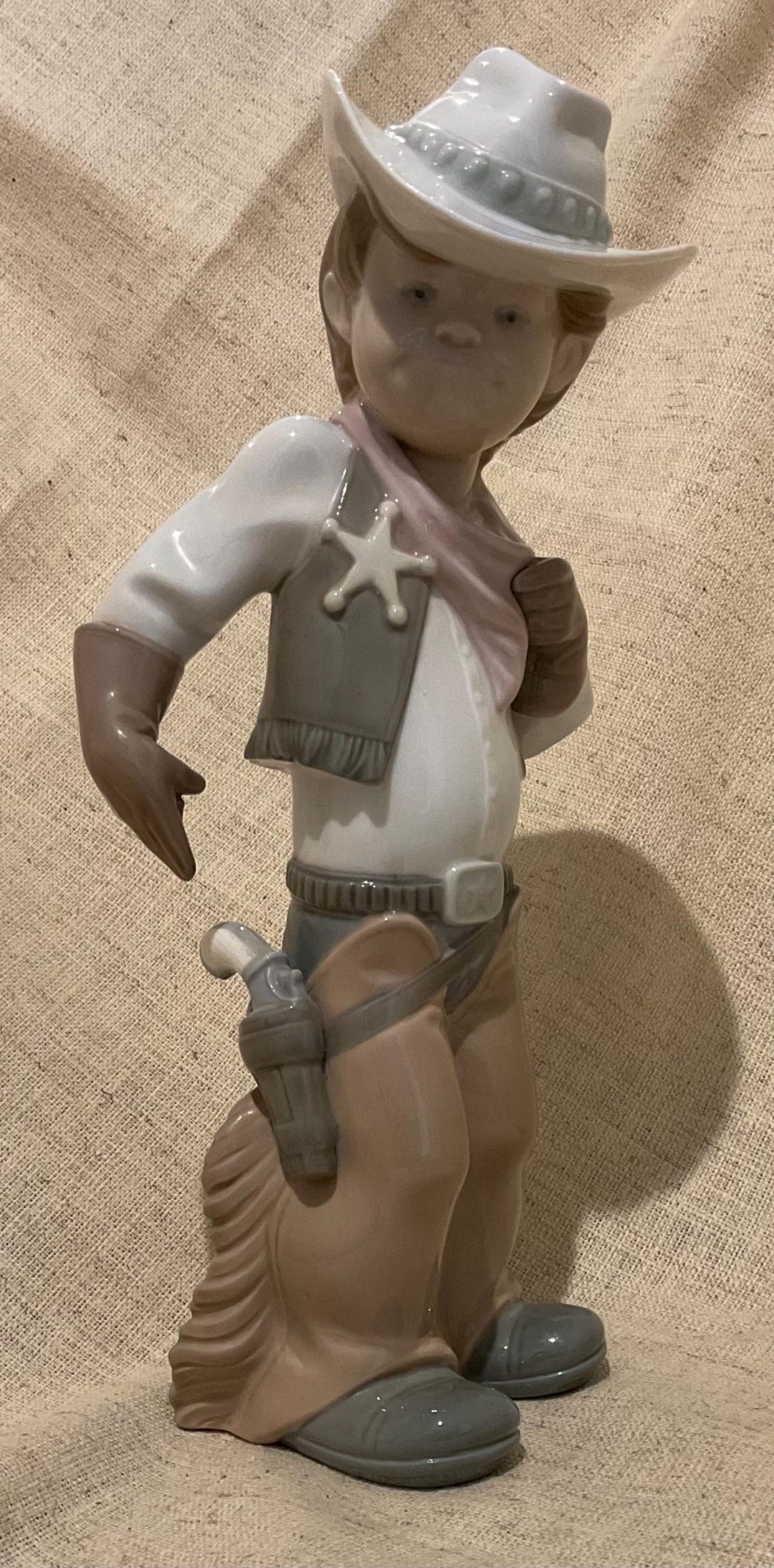 Lladro Sheriff Puppet Porcelain Figurine 4969 Retired Cowboy - Etsy