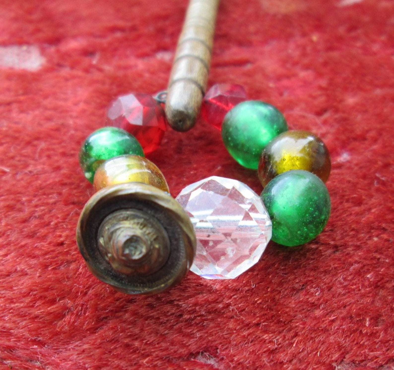 Vintage Turned Wood Bobbin Lace Bobbin With Beads - Etsy