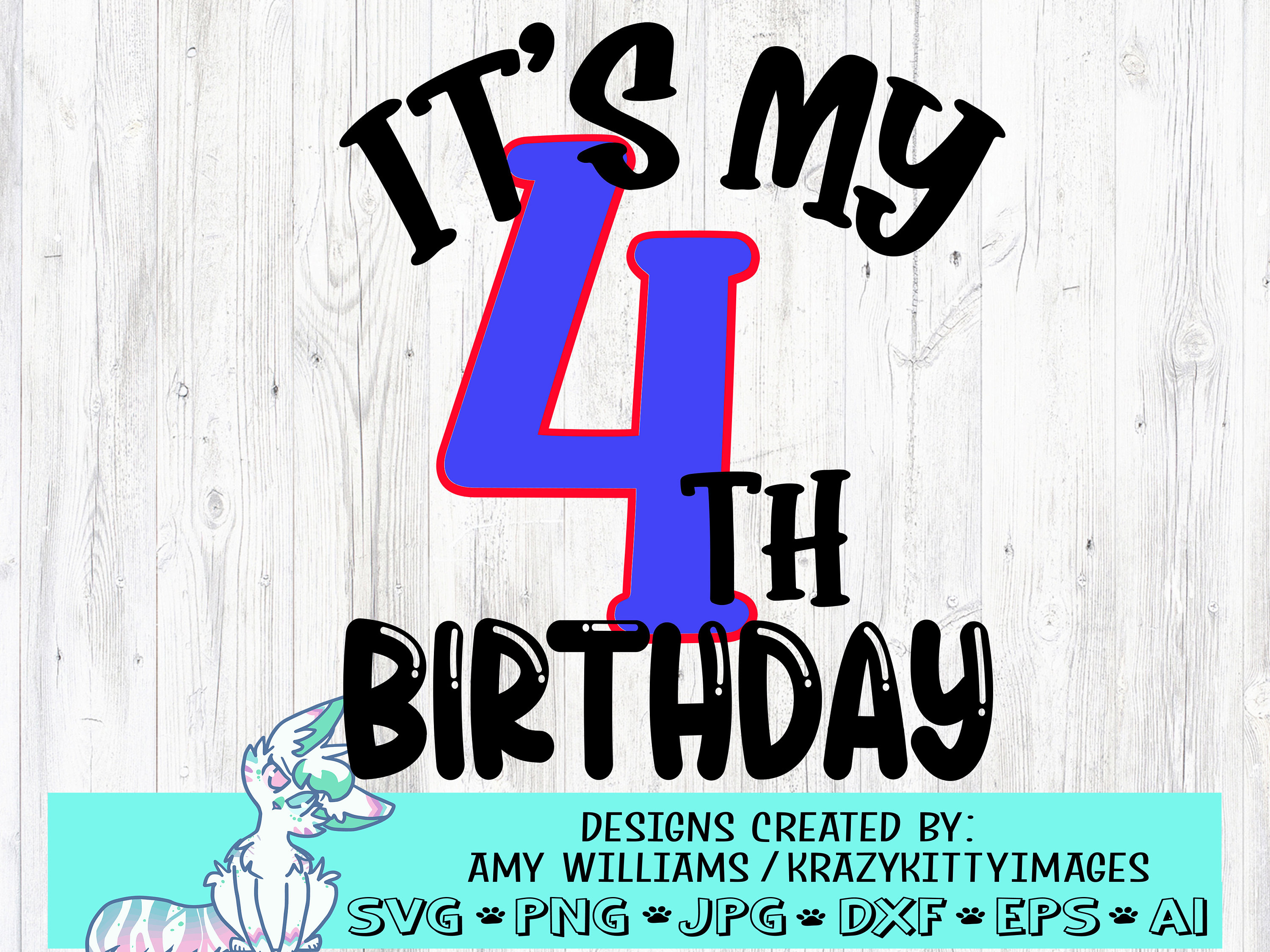Fourth Birthday Svg, 4th Birthday Boy Svg, Four Years Old Svg, Birthday ...