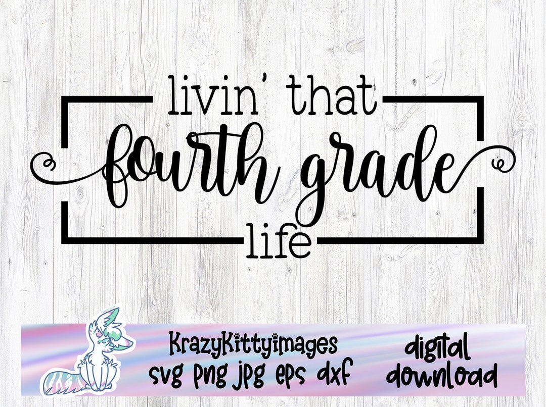 Fourth Grade SVG, Hello Fourth Grade SVG, Back to School SVG, School ...