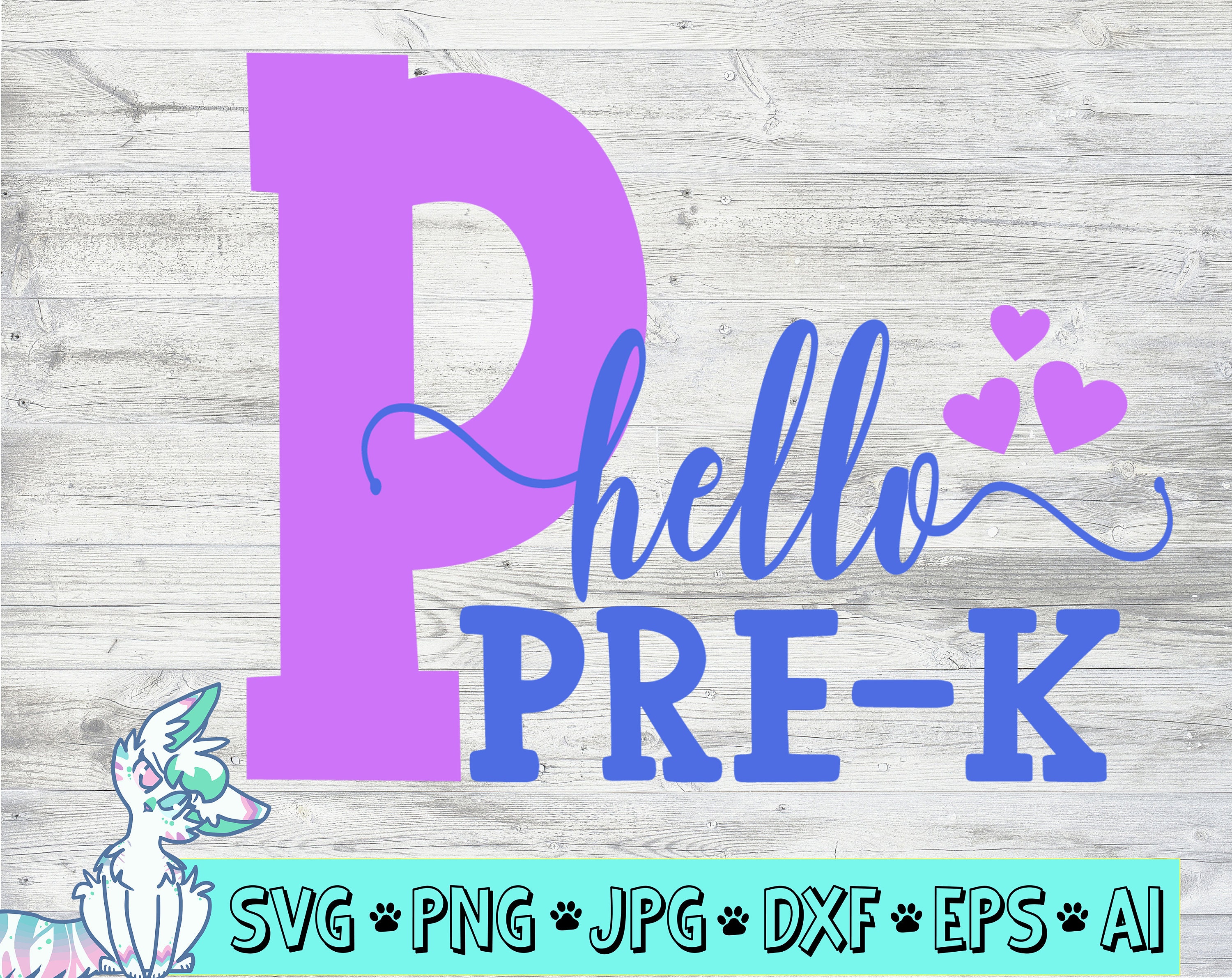 Hello Pre-k Svg Preschool Svg Pre K Svg First Day of School | Etsy