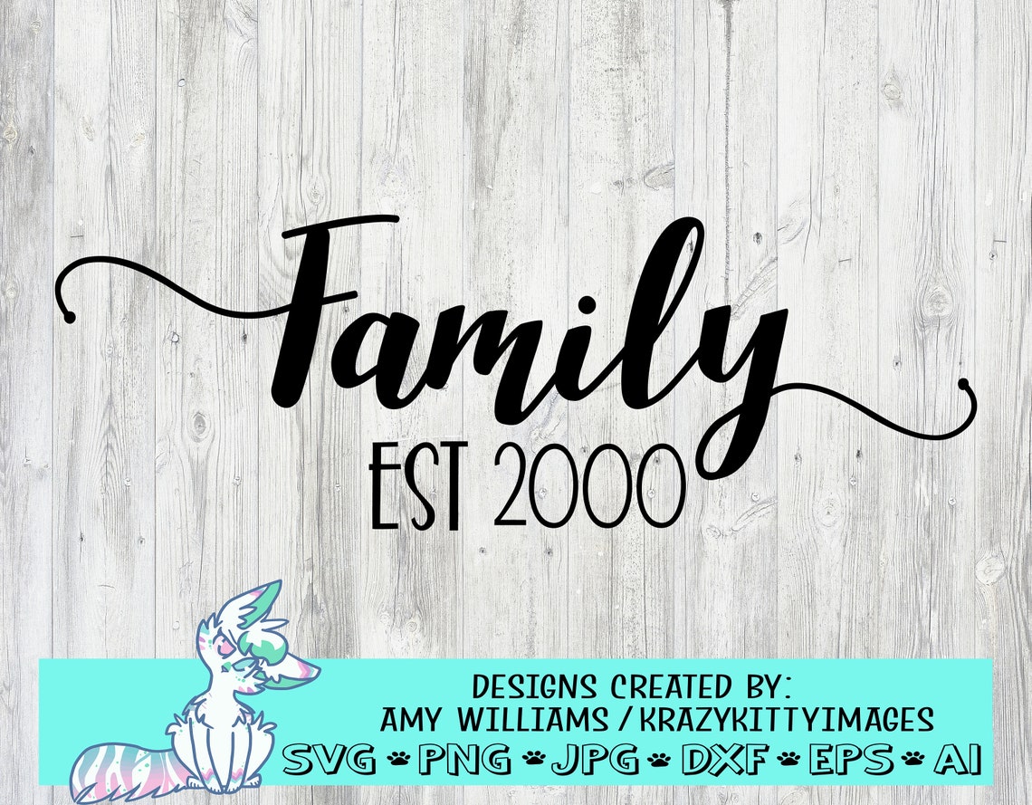 Svg Files Family Svg Family Est Svg Svg Wall Art Home - Etsy
