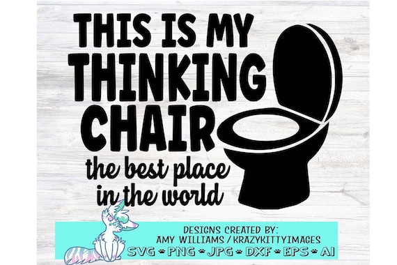 Thinking Chair Svg Eps Dxf Png Files for Cutting Machines | Etsy UK