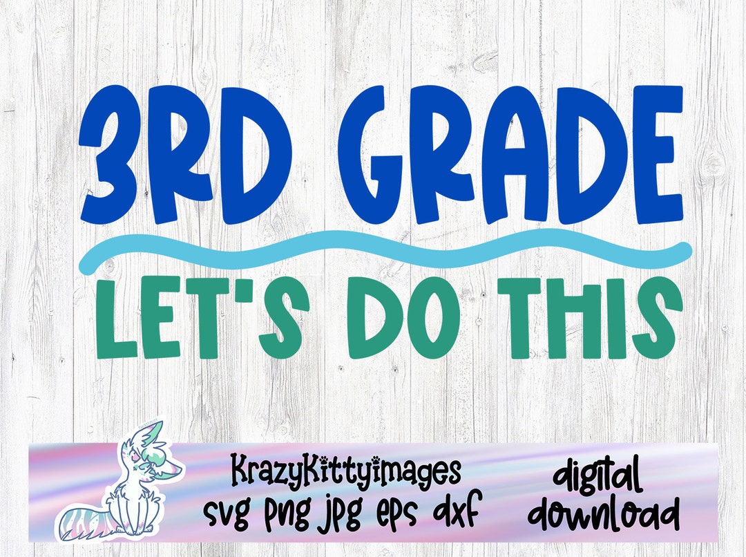 Back to School Svg, 3rd Grade Back to School Svg, Third Grade Svg ...