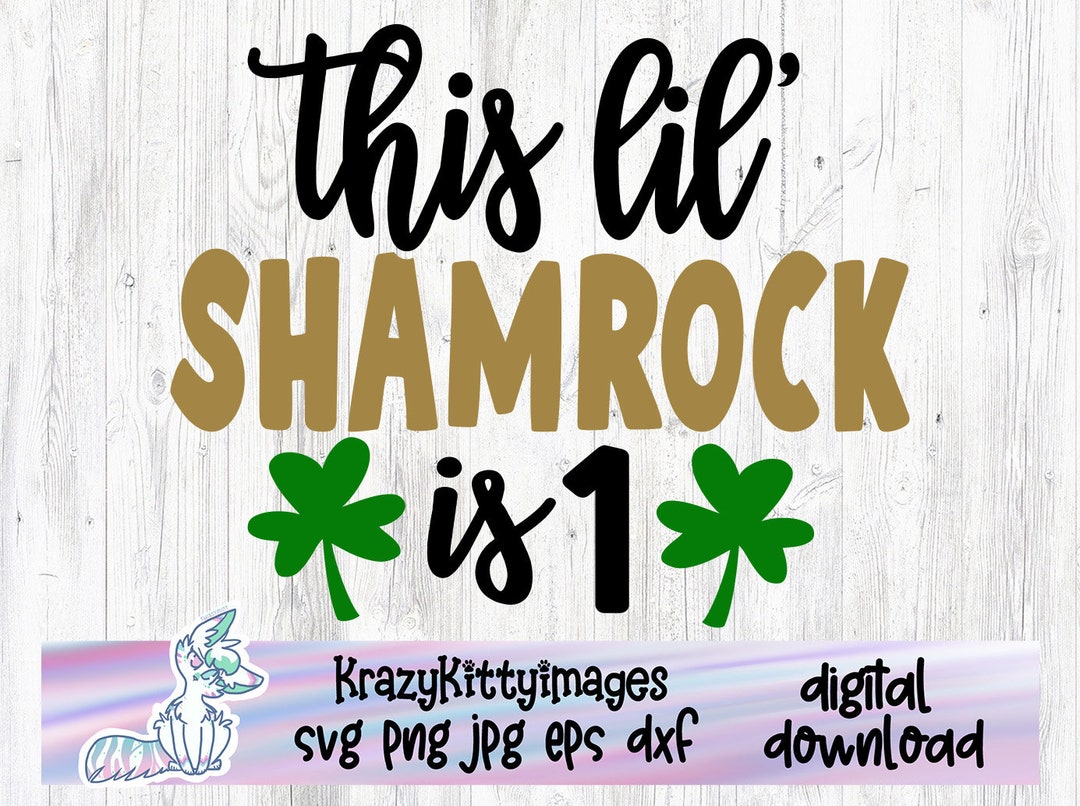 This Little Shamrock is One SVG, St Patricks Day SVG, St Patricks Shirt ...