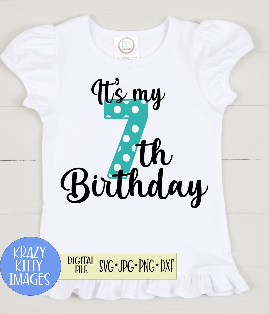 7th Birthday Svg Seventh Birthday Svg Birthday Girl Svg | Etsy