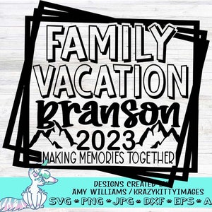Branson SVG Family Vacation SVG Missouri Here We Come Vacay - Etsy