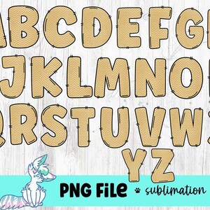 Fall Doodle Letters With Clip Art, Hand Drawn Doodle Alpha Bundle ...