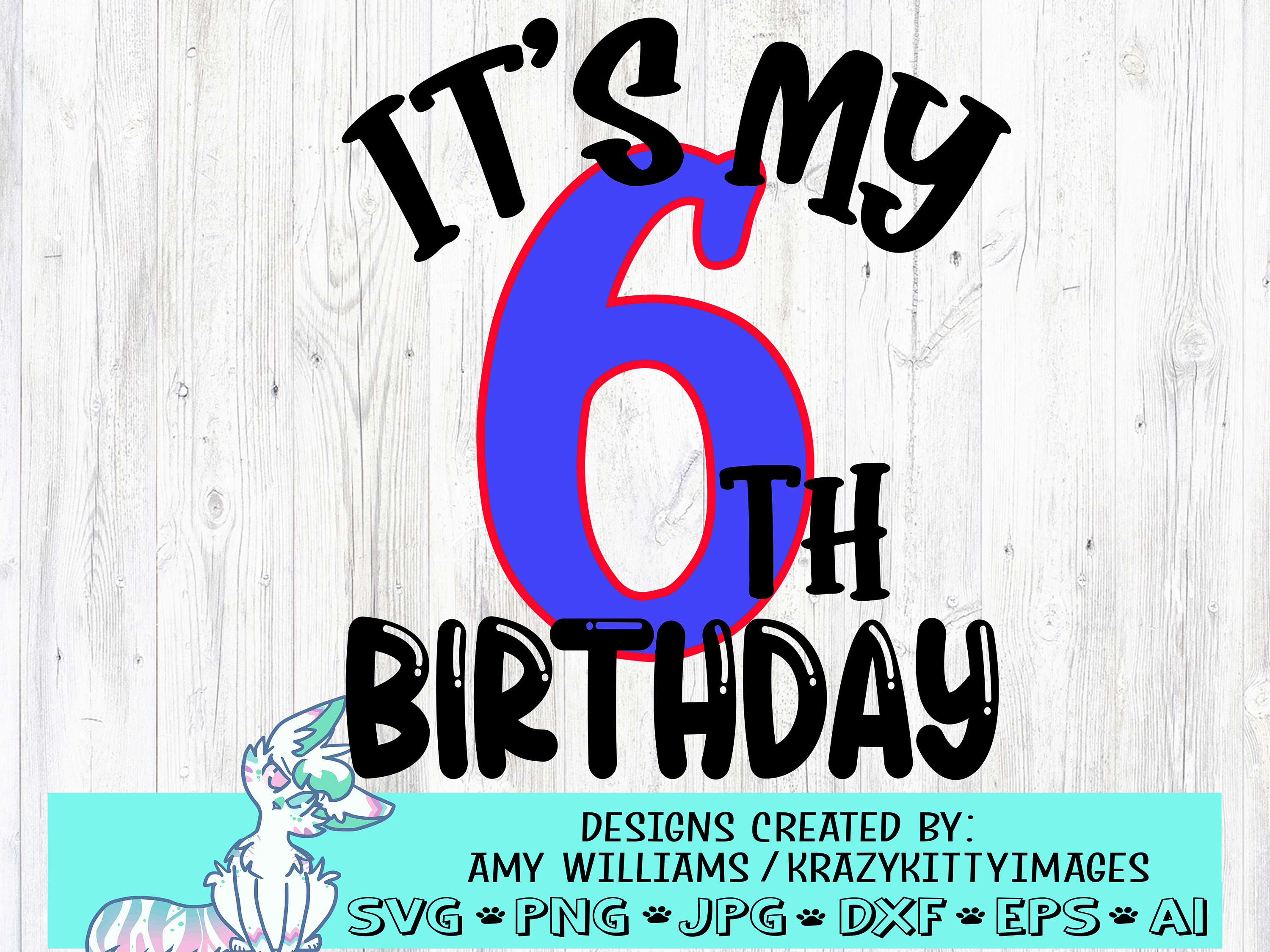 Sixth birthday svg 6th birthday boy svg six years old svg | Etsy