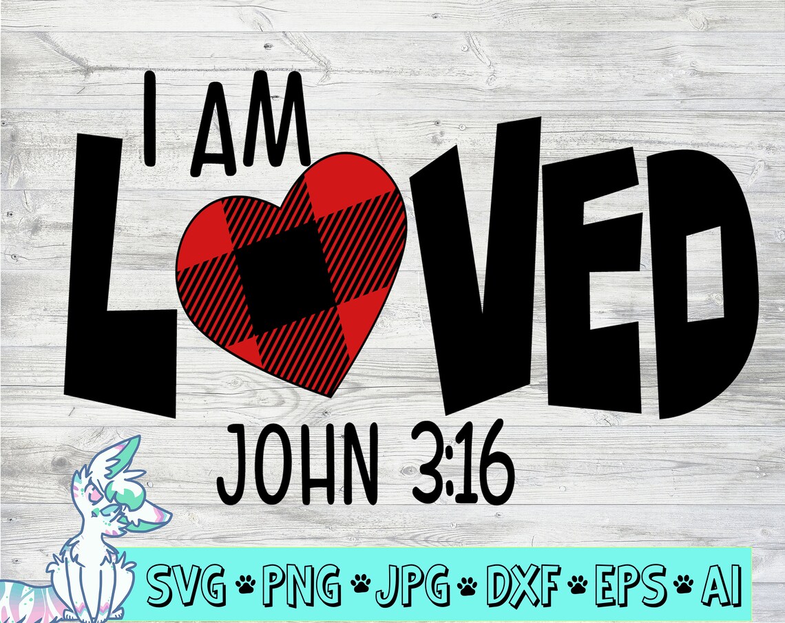 I Am so Loved SVG Valentine's Day Cut File Christian - Etsy