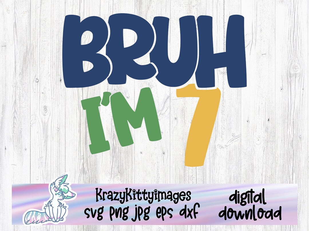 Seventh Birthday Svg, 7 Years Old Birthday Boy Cut File, Funny Birthday ...