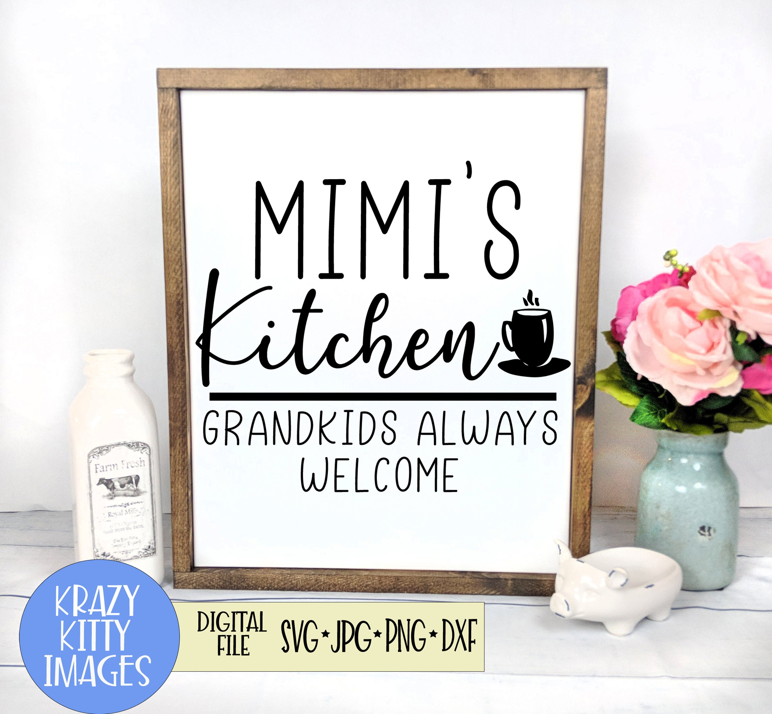 Mimis kitchen svg grandmas kitchen svg grandkids svg svgs | Etsy