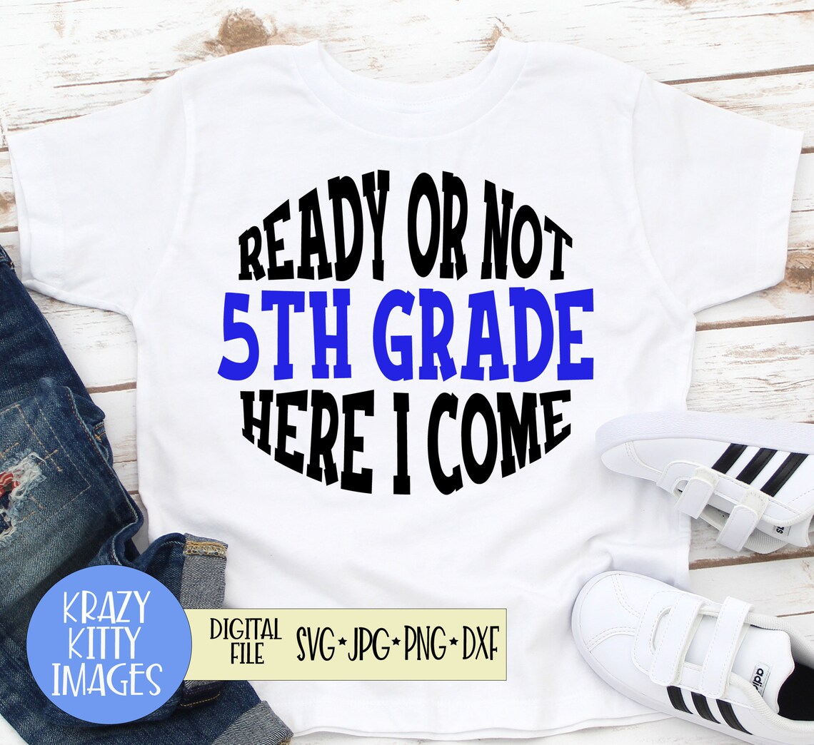 Fifth Grader SVG 5th Grade Svg Back to School Svg 5th - Etsy