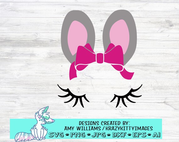 Girls Easter Svg Bunny Face Svg Svgs for Easter Easter | Etsy