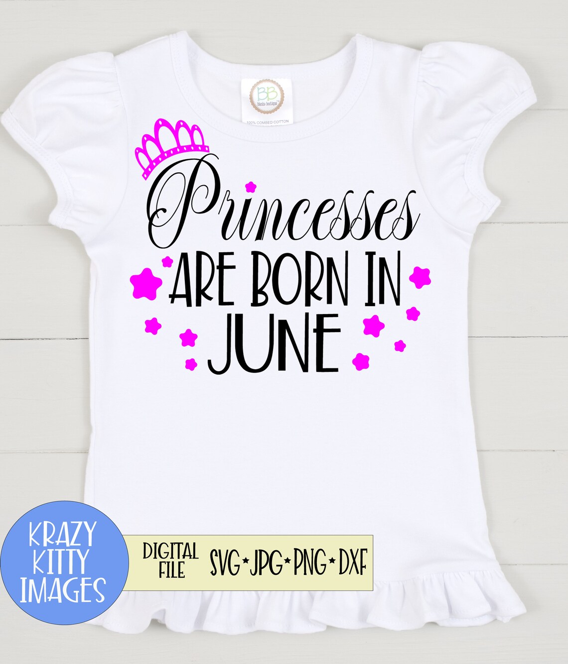 Princesses Are Born in June Svg, Birthday Svg, Birthday Girl Svg ...