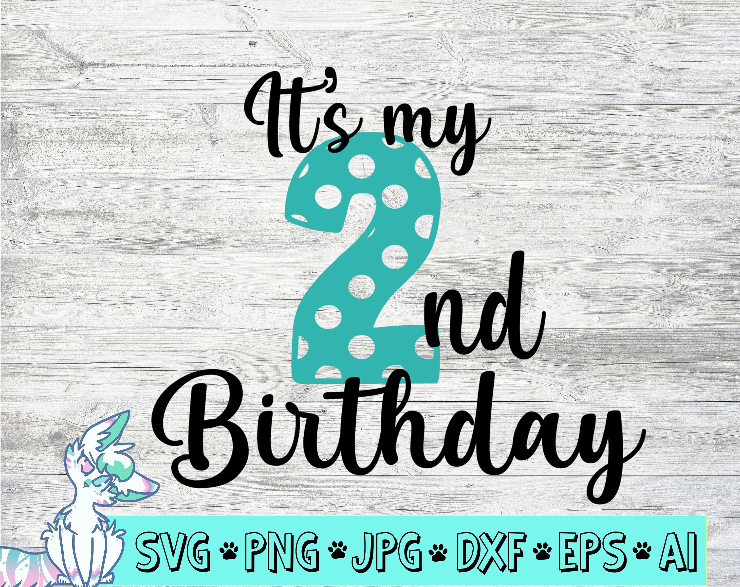 2nd birthday svg second birthday svg girls 2nd birthday svg | Etsy