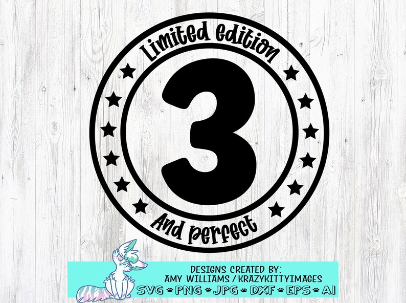 Number 3 Birthday Svg Three Svg Three Year Old Svg Third - Etsy