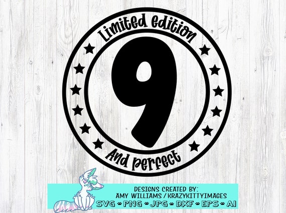 Number 9 Birthday Svg Nine Svg 9 Year Old Svg Ninth - Etsy