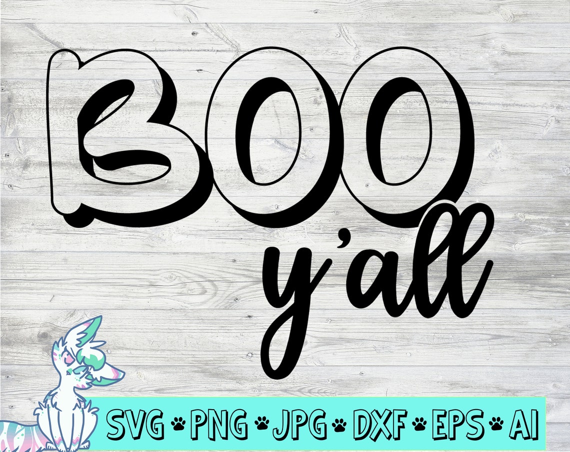 Boo Y'all Svg Boo Yall Svg Kids Svg Boo Svg Halloween - Etsy