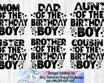 Space Themed Birthday, Space Birthday SVG, Matching Family Space ...