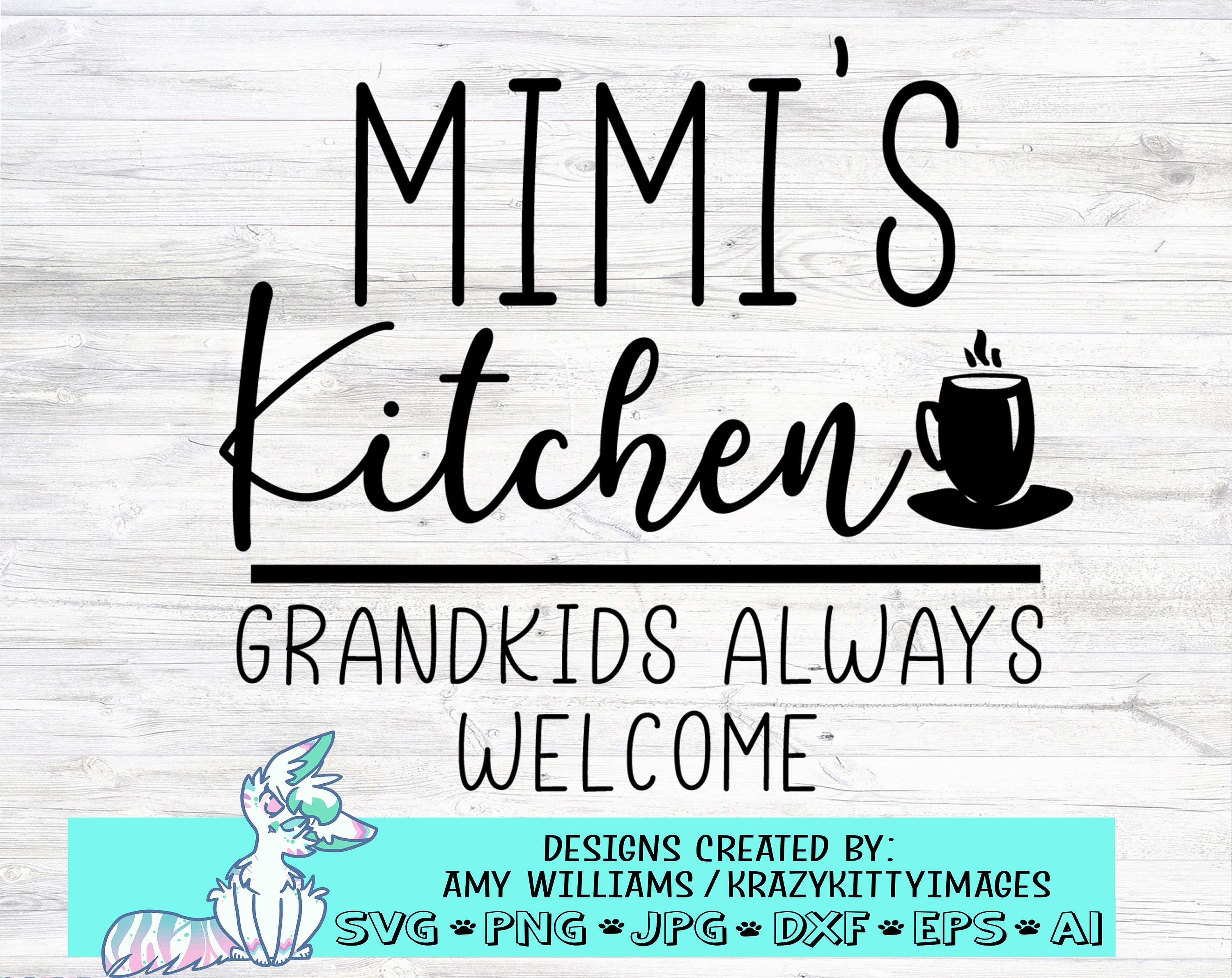 Mimis kitchen svg grandmas kitchen svg grandkids svg svgs | Etsy